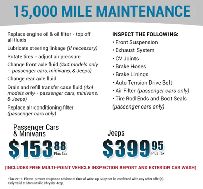 Chrysler Jeep Service Coupons Monroeville PA | Service & Parts Specials