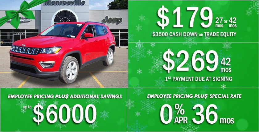Monthly Specials at Monroeville Chrysler Jeep in Monroeville PA